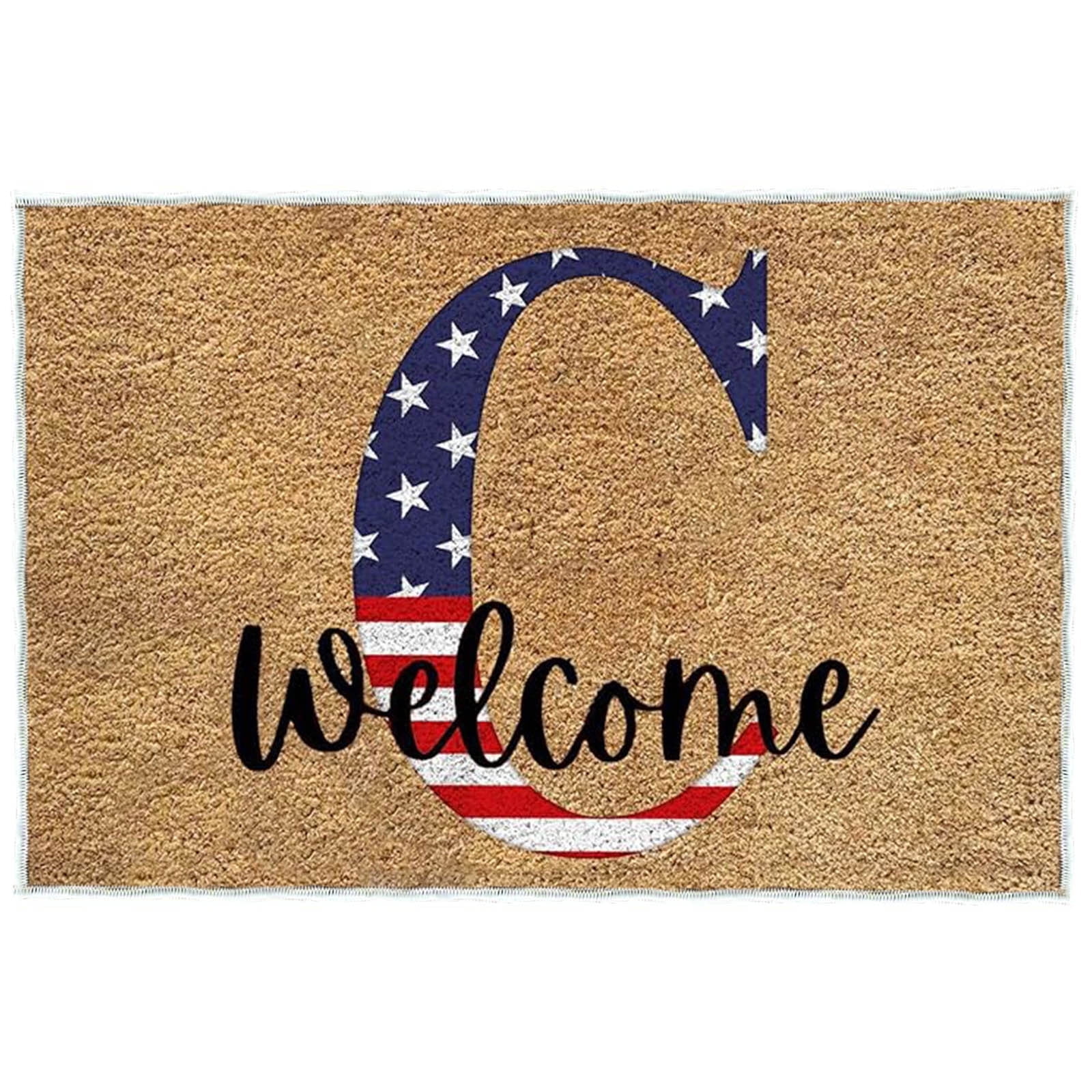 RenXiang Memorial Day Doormat Indoor Outdoor Rug, 4th of July USA ...