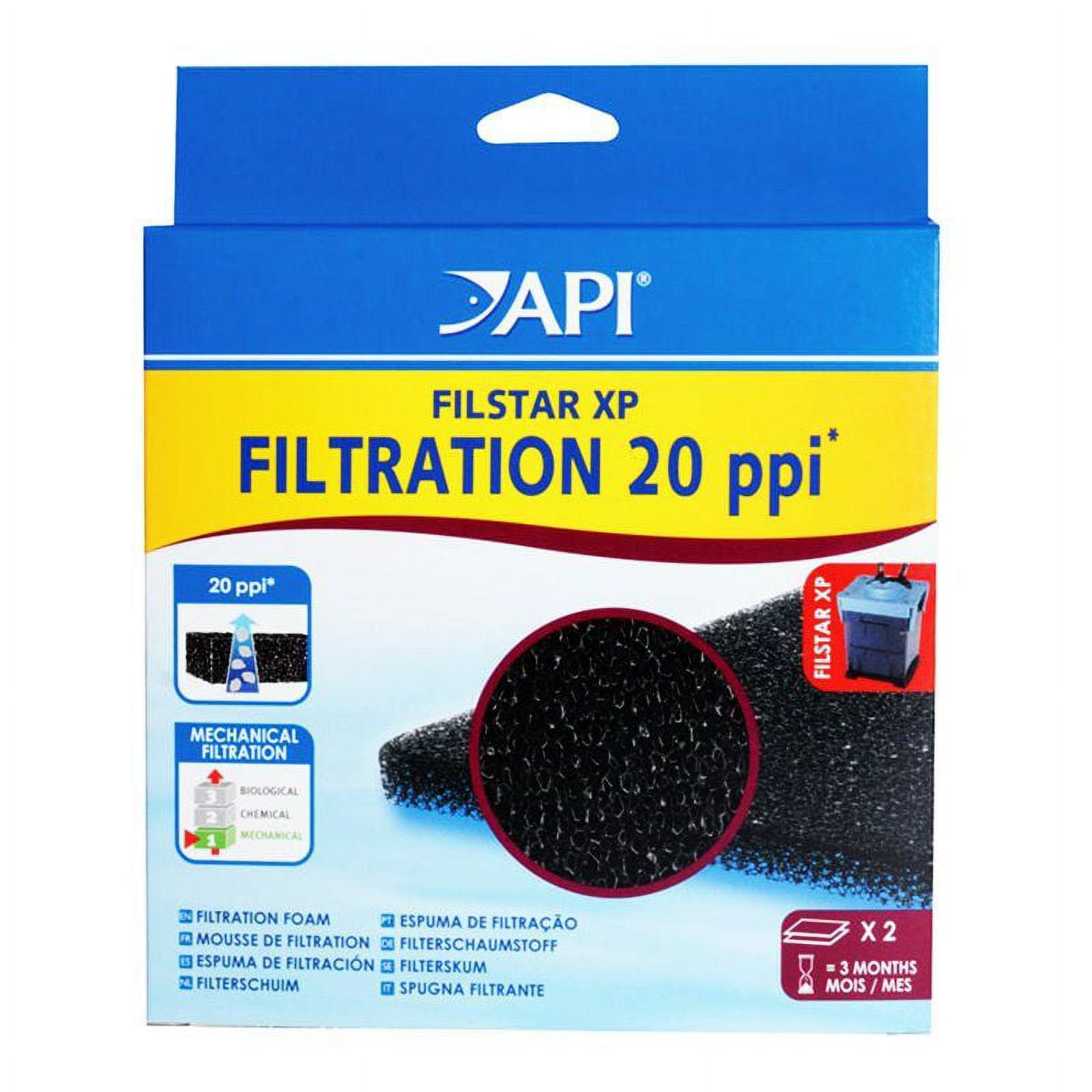 Rena Filstar Foam 20 [Aquarium, Filter Pads] 20 PPI Foam Pads (2 Pack ...