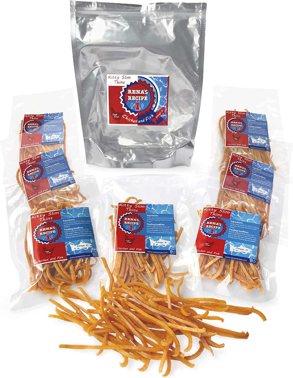 Rena's Recipe Healthy Cat Food Treats: Kitty Slim Thins (Chicken and ...