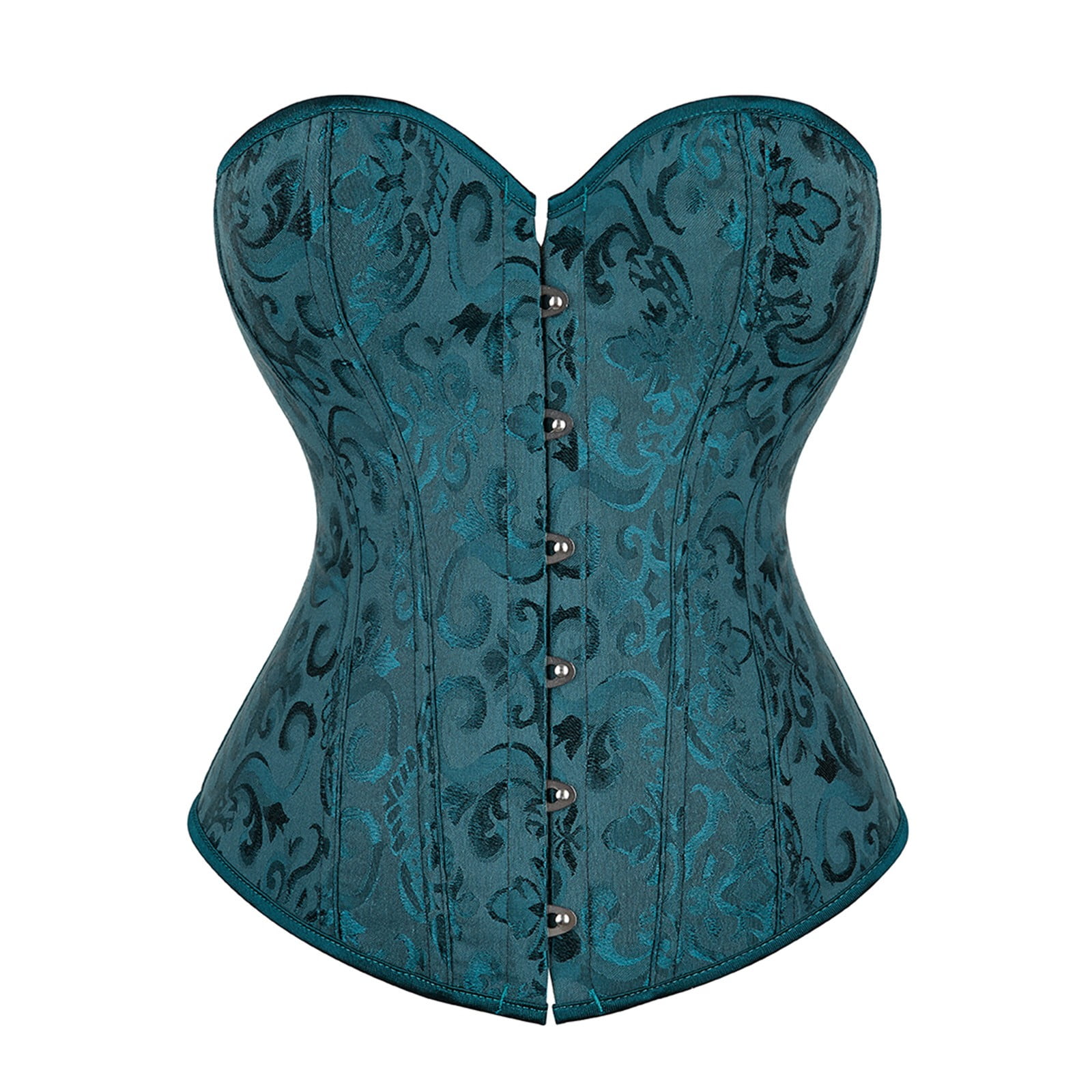 Renaissance Corset Waist Training Corset Steel Boned Jacquard Fabric ...