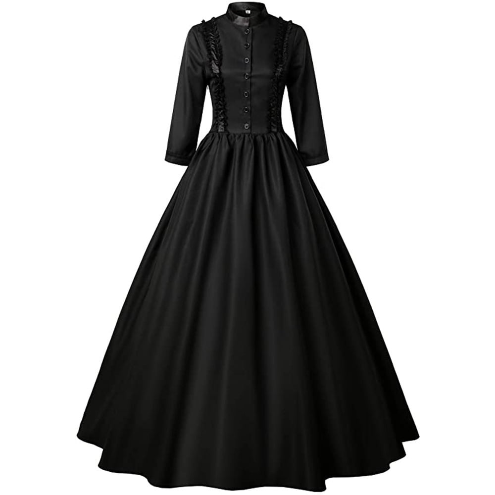 Renaissance Dress Gothic Victorian Medieval Queen Costume Ball Gown ...