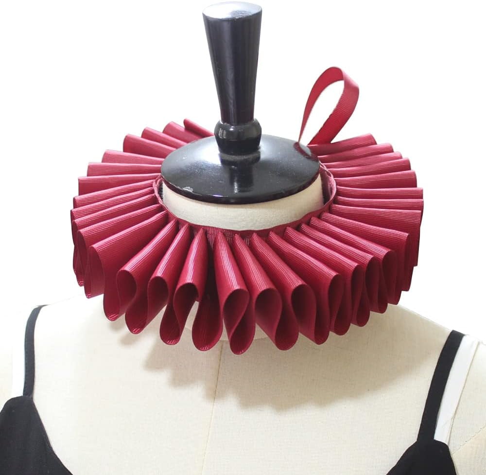 Renaissance Elizabethan Ruffle Collar Cosplay Collar Neck Ruff Collar ...