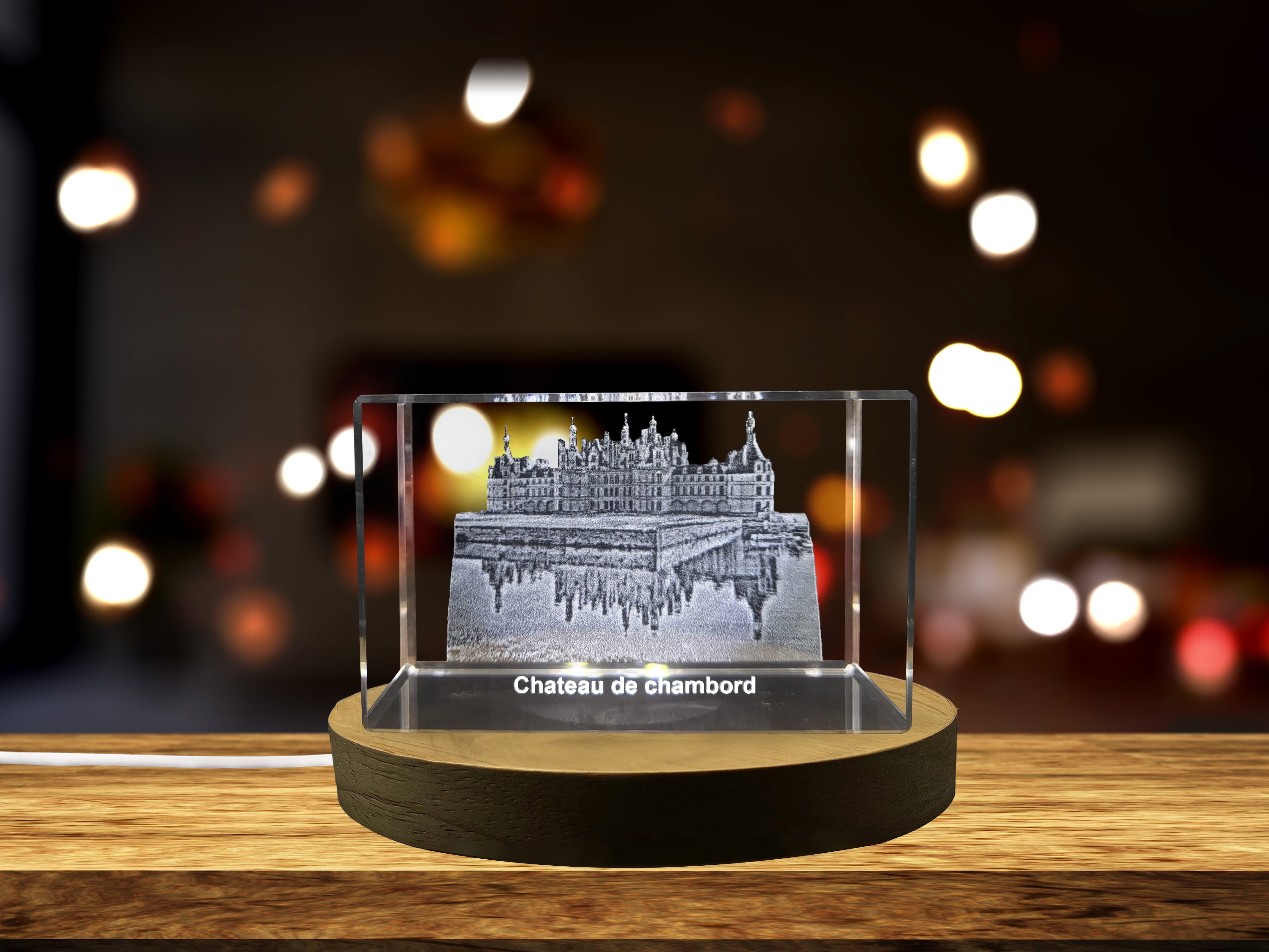 Renaissance Grandeur - Chateau de Chambord Immortalized in 3D Engraved ...
