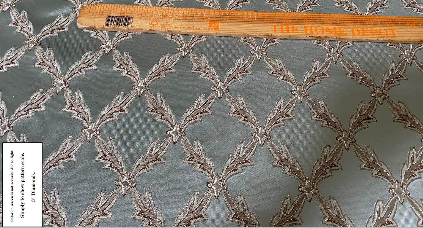 Renaissance Jacquard Drapery Upholstery Damask Stripe Fabric | Sold by ...