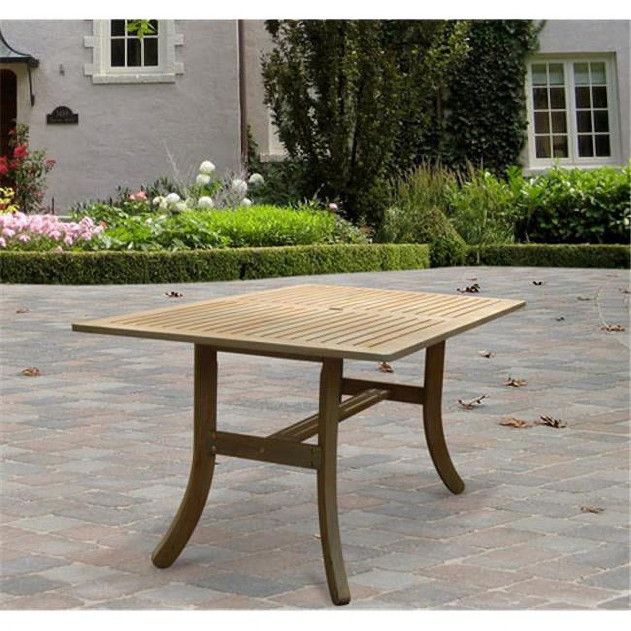 Renaissance Outdoor Hand-scraped Hardwood Rectangular Table - Walmart.com