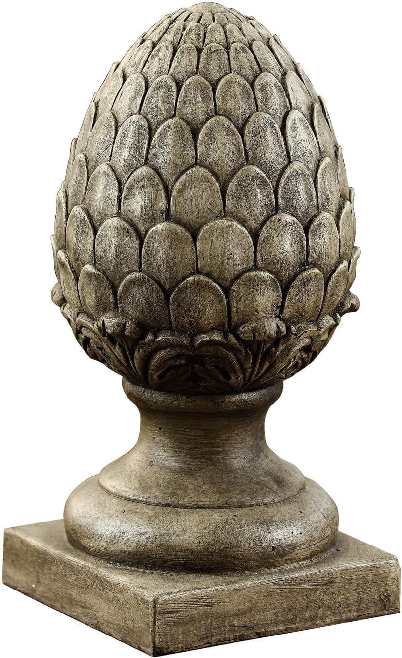 Renaissance Refinement Weathered Brown Finish, MgO Artichoke Decorative ...
