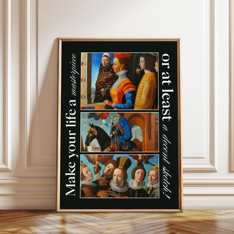 Renaissance Royalty Portrait Wall Art - Nobleman King, Queen & Knight ...