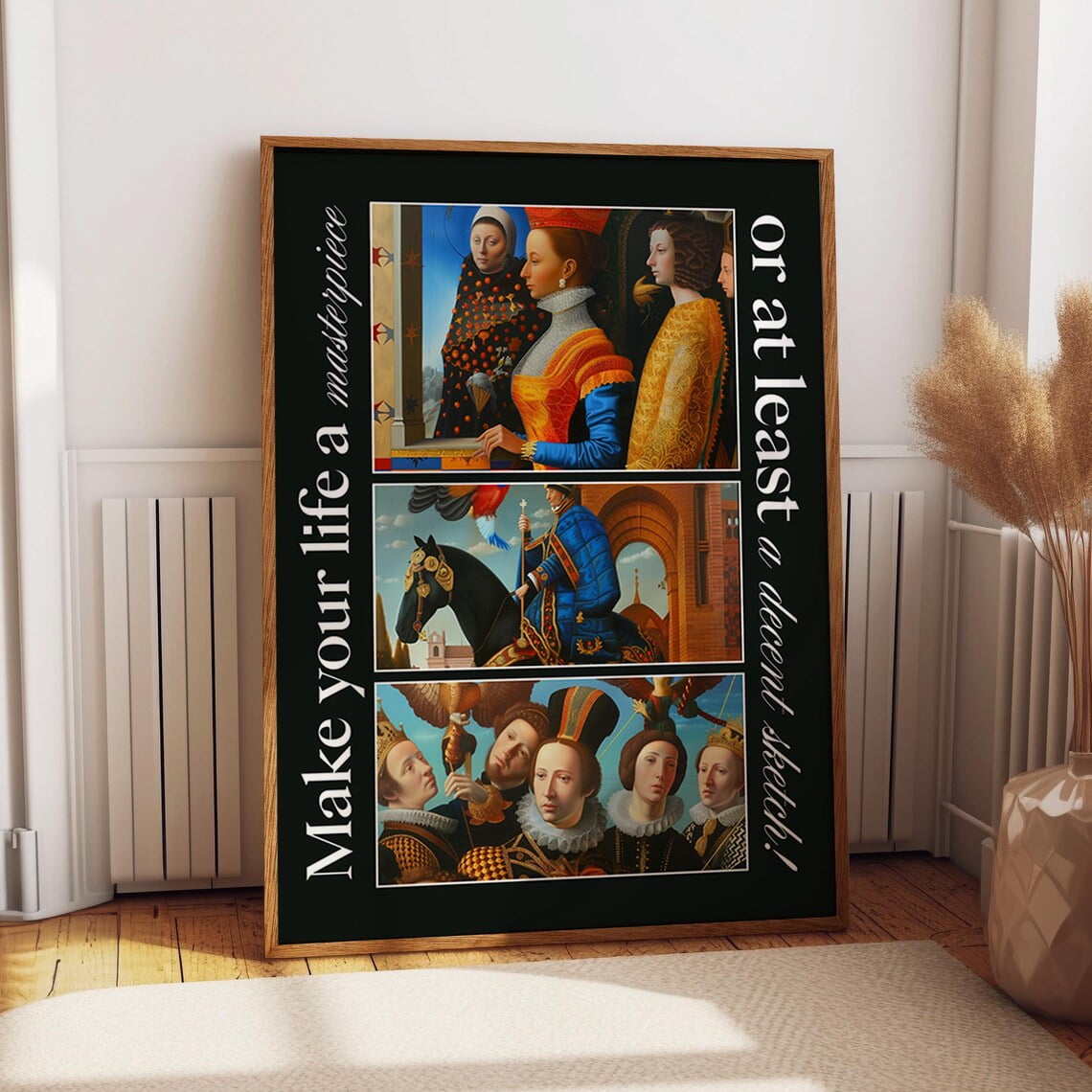Renaissance Royalty Portrait Wall Art - Nobleman King, Queen And Knight ...