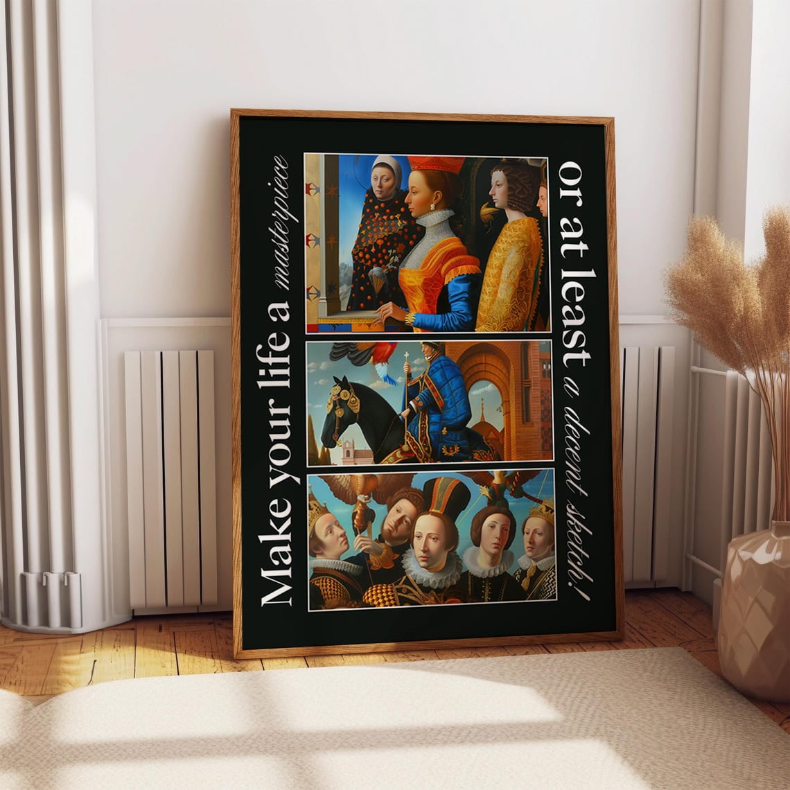 Renaissance Royalty Portrait Wall Art - Nobleman King, Queen And Knight ...