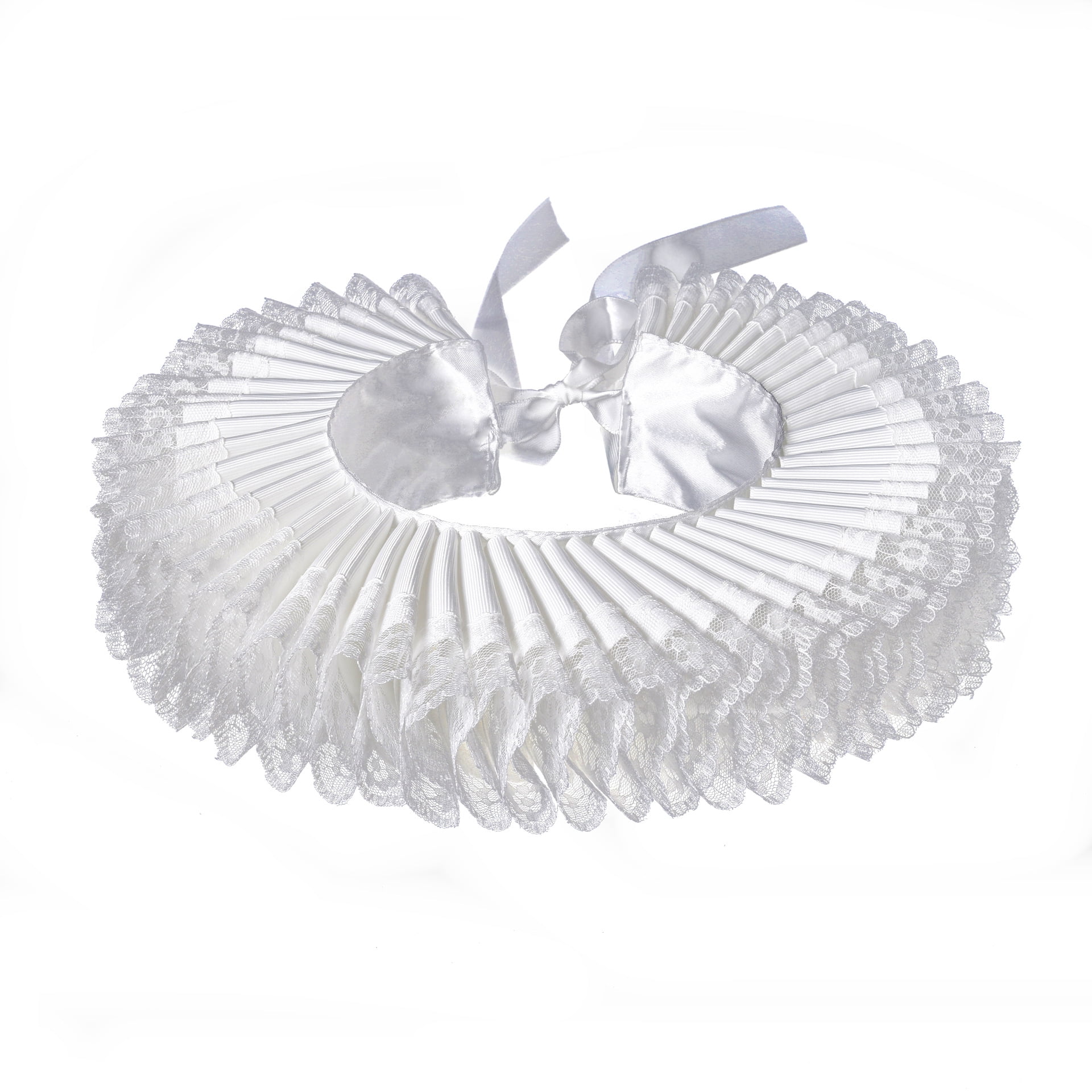 Renaissance Ruff Collar Elizabethan Neck Ruff Dickens Ruff Neck Clown ...