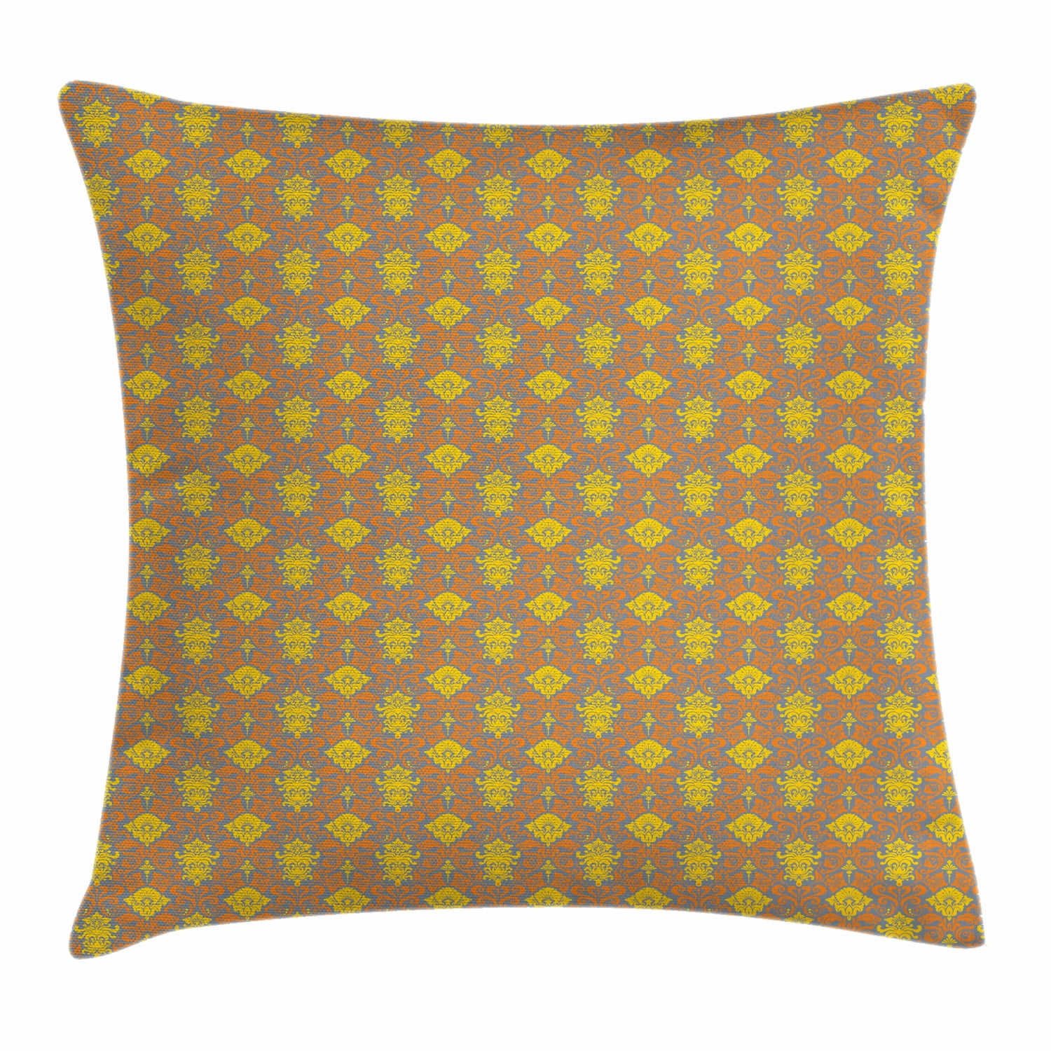 Renaissance Throw Pillow Cushion Cover, Baroque Damask Medieval Rococo ...