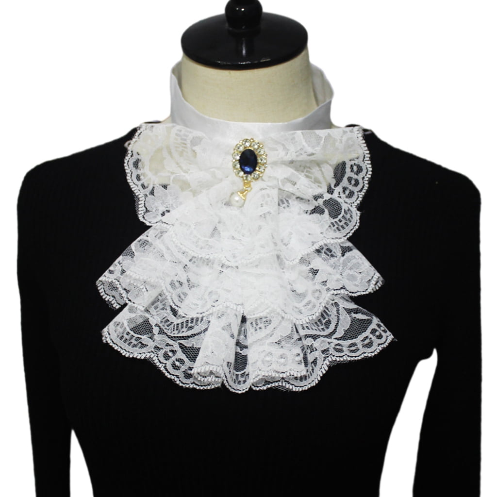Renaissances Ruffle Collar Victorian Neck Costume Cosplay Victorian ...