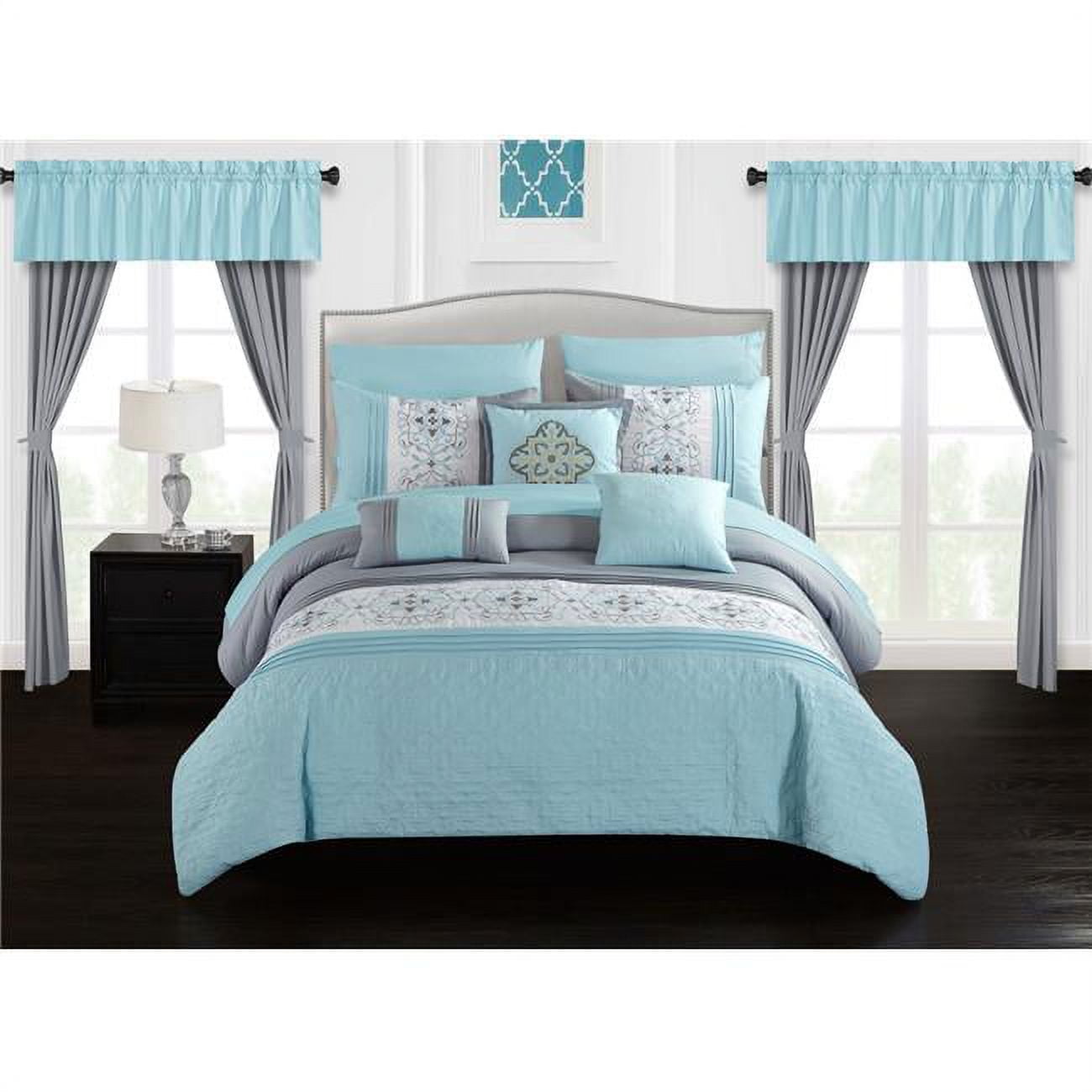 Renard King Size Comforter Set - 20 Piece Bedding for Bedroom with ...