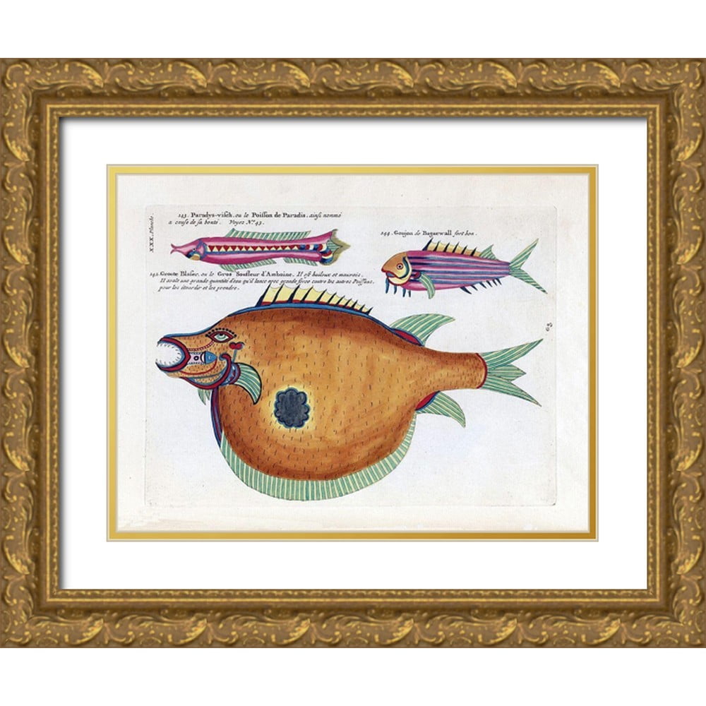 Renard, Louis 18x15 Gold Ornate Wood Framed with Double Matting Museum ...