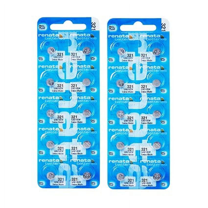 Renata 20 321 Silver Oxide Electronic Zero Mercury Batteries - Walmart ...
