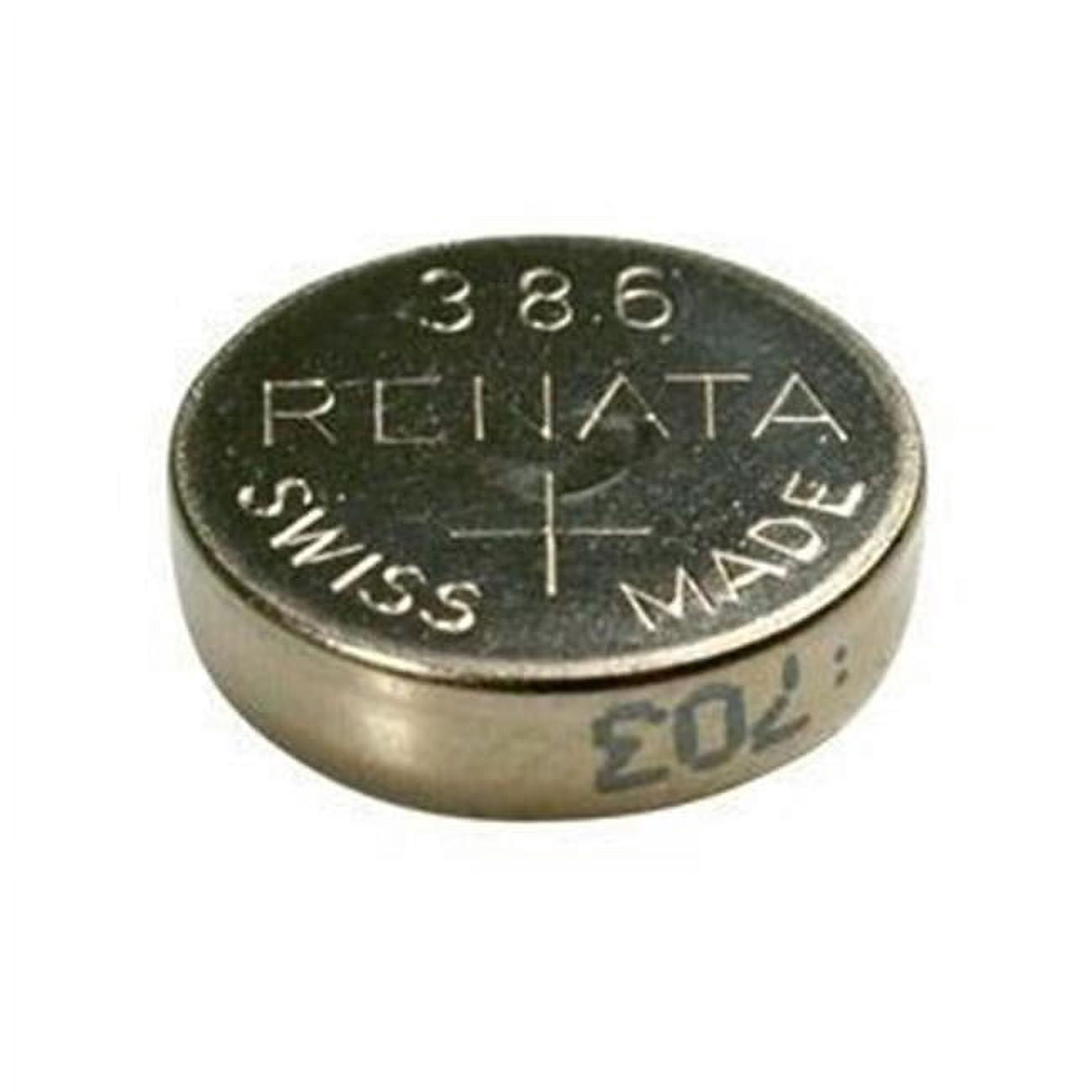 Renata RENATA-386-MP 45mAh 1.55V Silver Oxide Coin Cell Battery, Tear ...