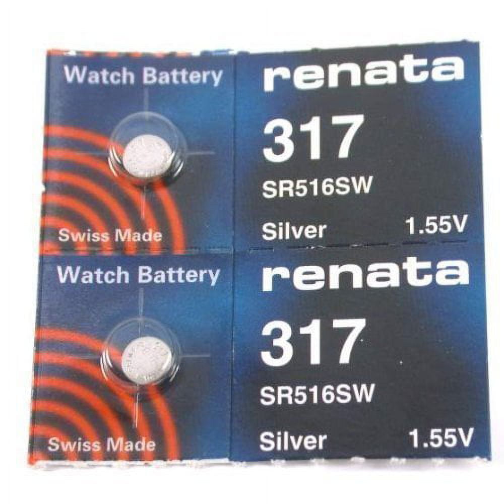 Renata 317 Watch Battery, Twin Pack by Renata - Walmart.com