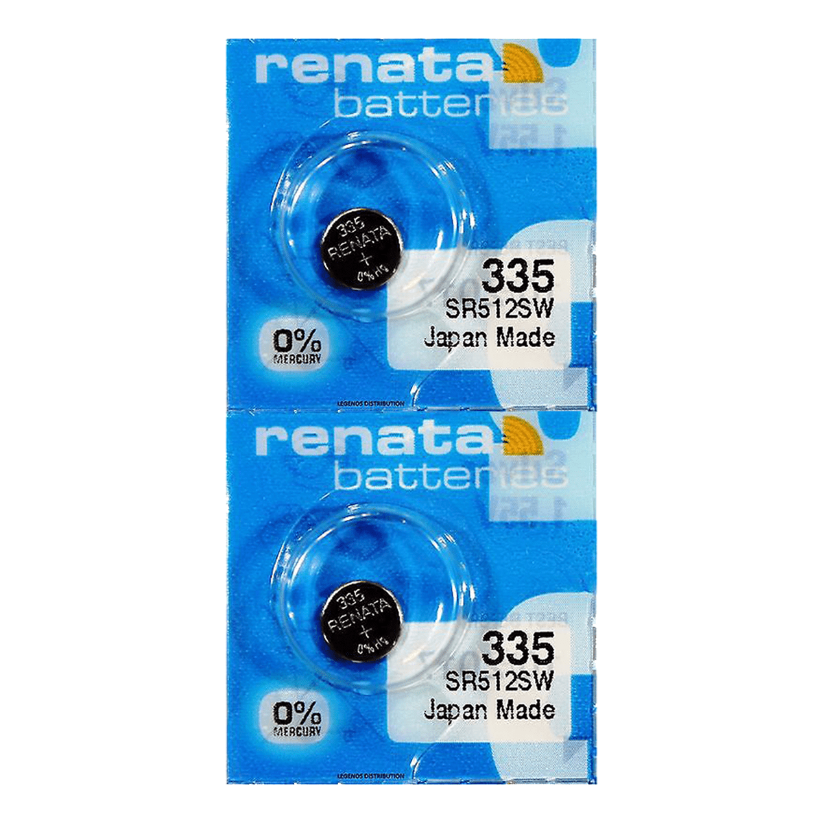 Renata 335 SR512SW Batteries - 1.55V Silver Oxide 335 Watch Battery (2 ...