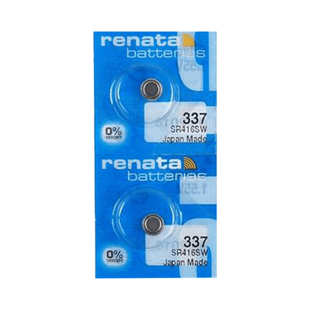 Renata 337 SR416SW Batteries - 1.55V Silver Oxide 337 Watch Battery (2 ...