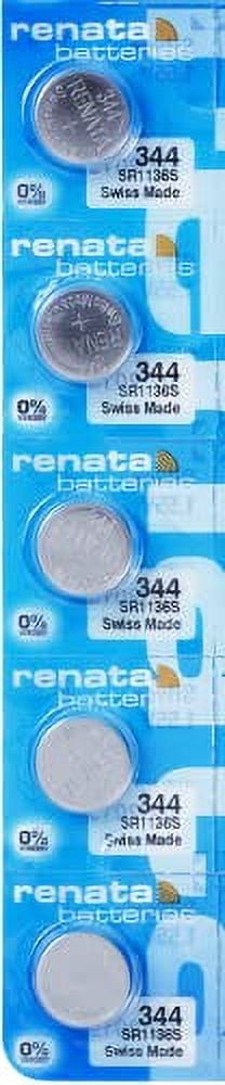Renata 344 Button Cell watch battery, 5 Pack by Renata - Walmart.com