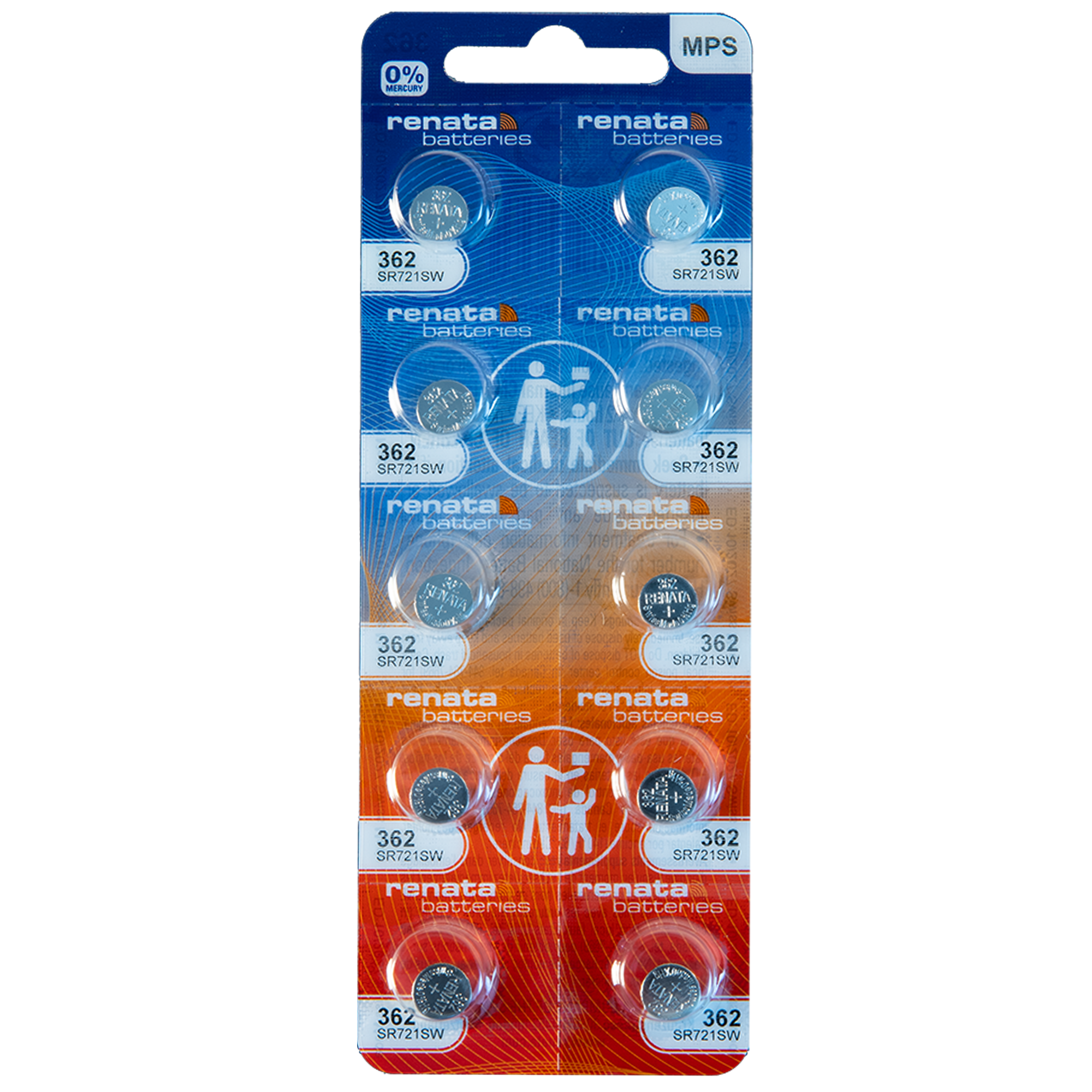 Renata 362 SR721SW Batteries - 1.55V Silver Oxide 362 Watch Battery (10 ...