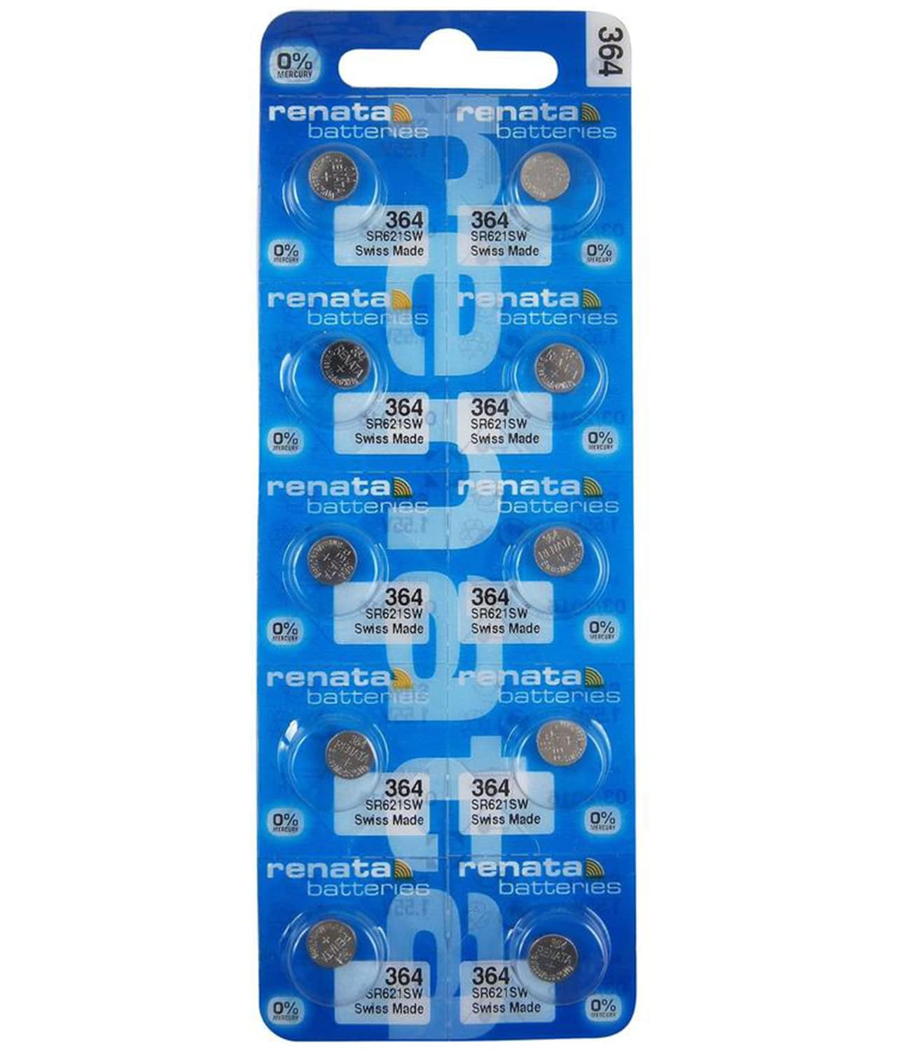 Renata 364 SR621SW 1.55V Silver Oxide Watch Battery - Walmart.com
