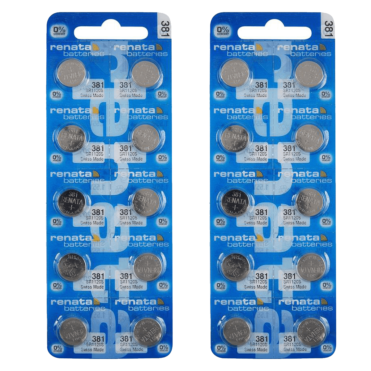 Button Cell Batteries for Breakroom Electronics - Renata 381 - Walmart ...