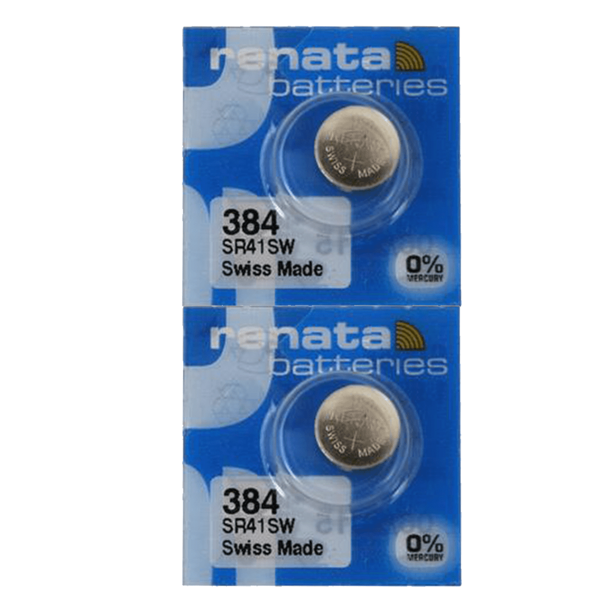 Renata 384 SR41SW Batteries - 1.55V Silver Oxide 384 Watch Battery (2 ...