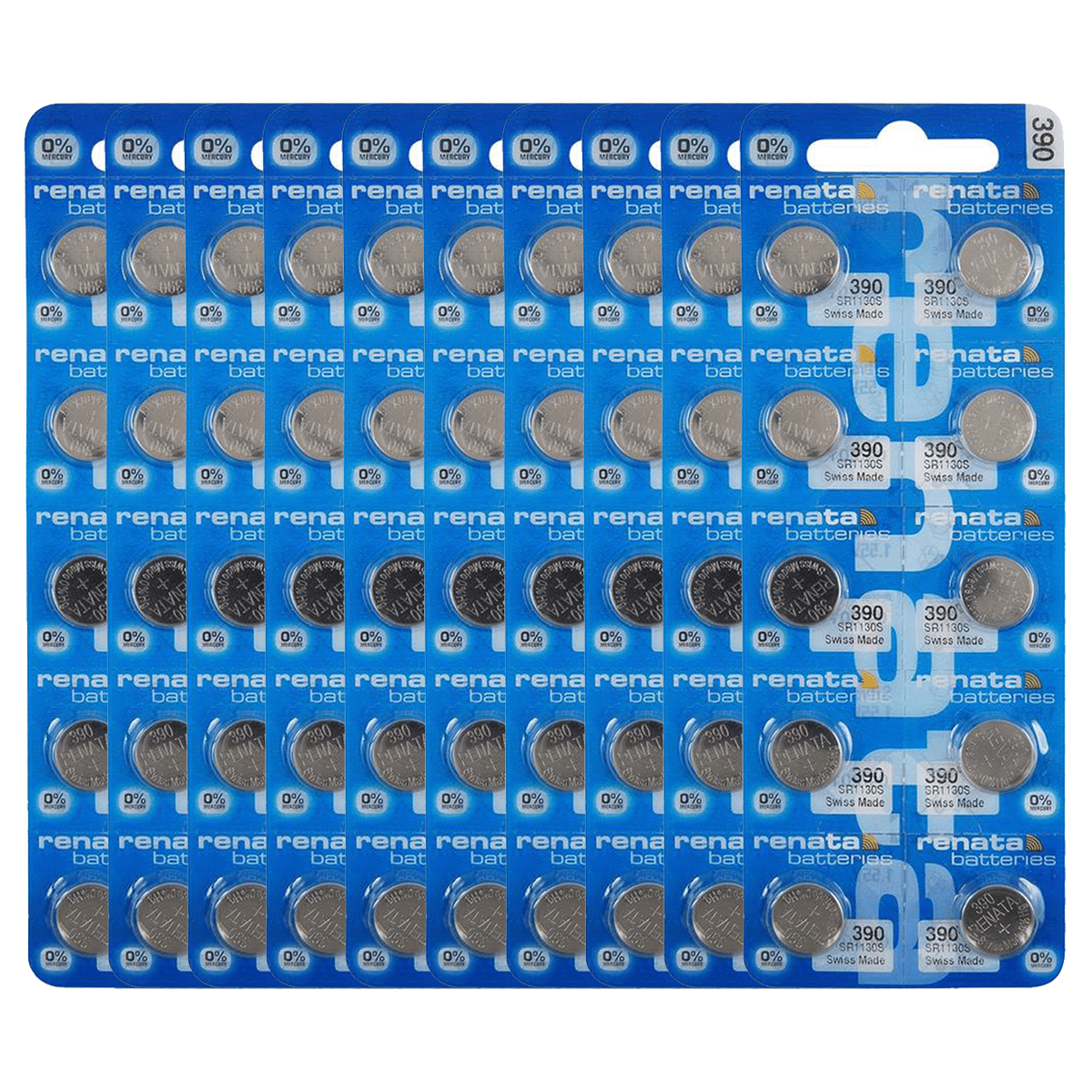 Renata 390 SR1130SW Batteries - 1.55V Silver Oxide 390 Watch Battery ...