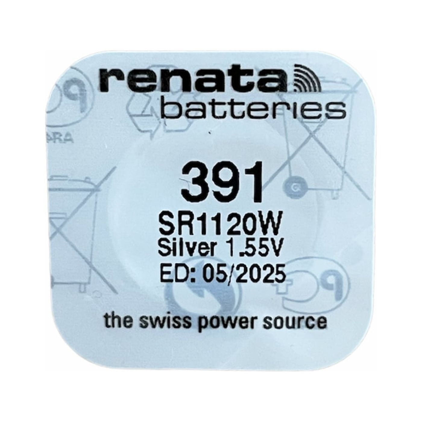 Renata 391 silver oxide coin battery SR1120W - Walmart.com