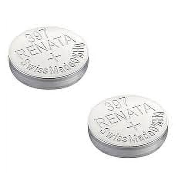 Renata 397 Button Cell watch battery, 2 Batteries - Walmart Business ...