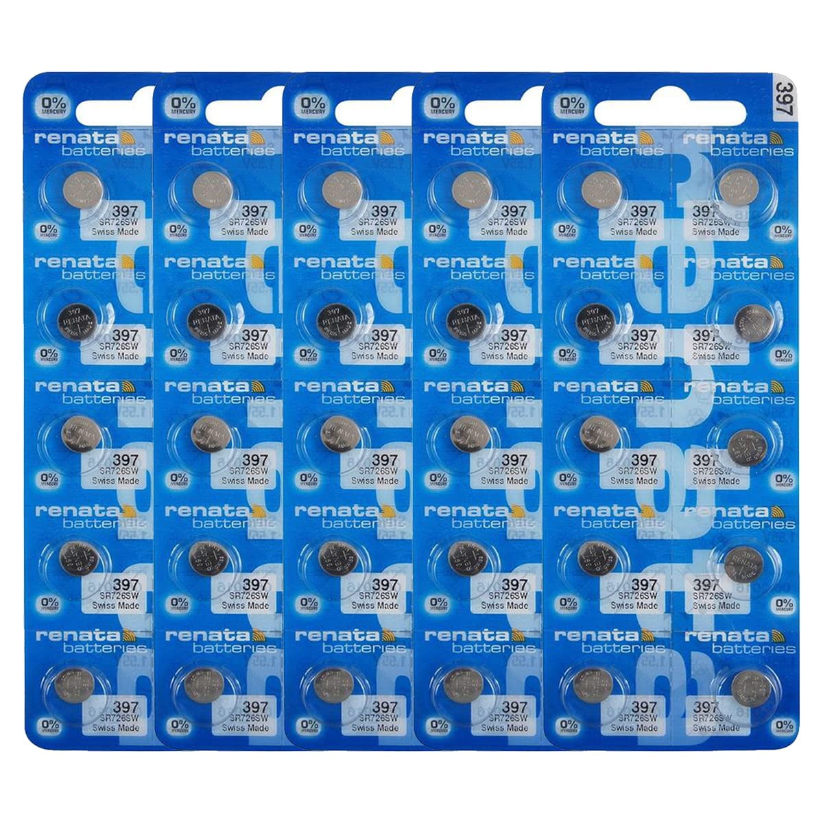 Renata 397 SR726SW 1.55V Silver Oxide Watch Battery - Walmart.com