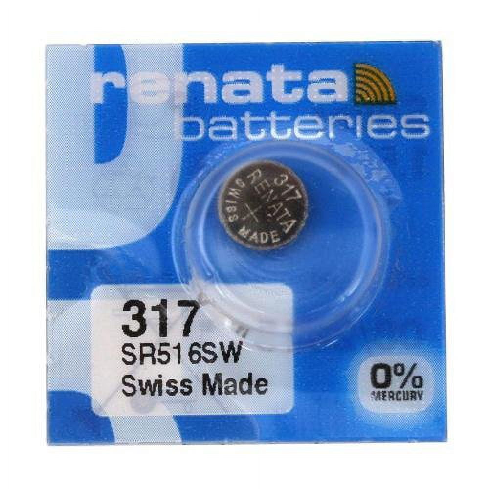 Renata Batteries 317/SR516SW Watch Battery (5 Pack) - Walmart.com