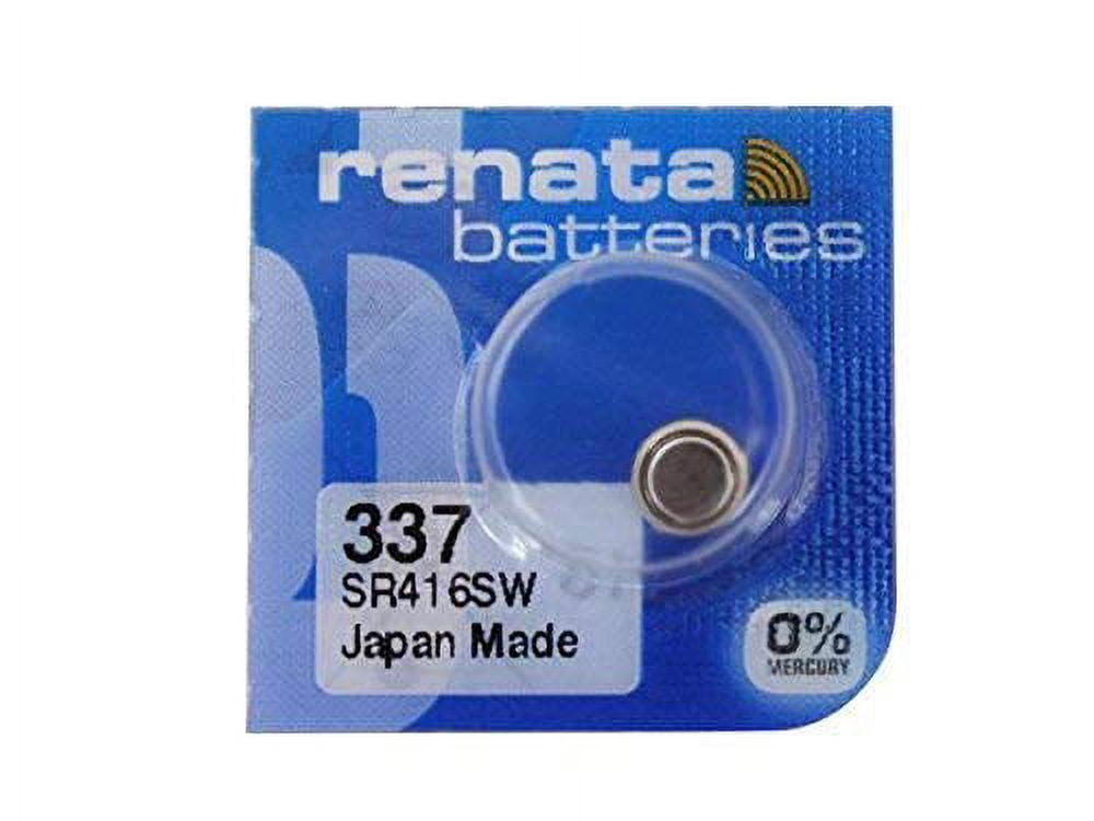 Renata Batteries 337(SR416SW) Button Cell Watch Battery (5 Pack ...
