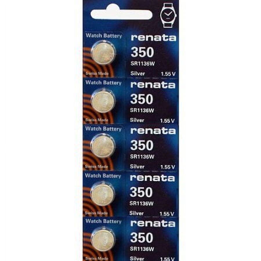 Renata Batteries 350 / SR1136W Watch Battery (5 Pack) - Walmart.com