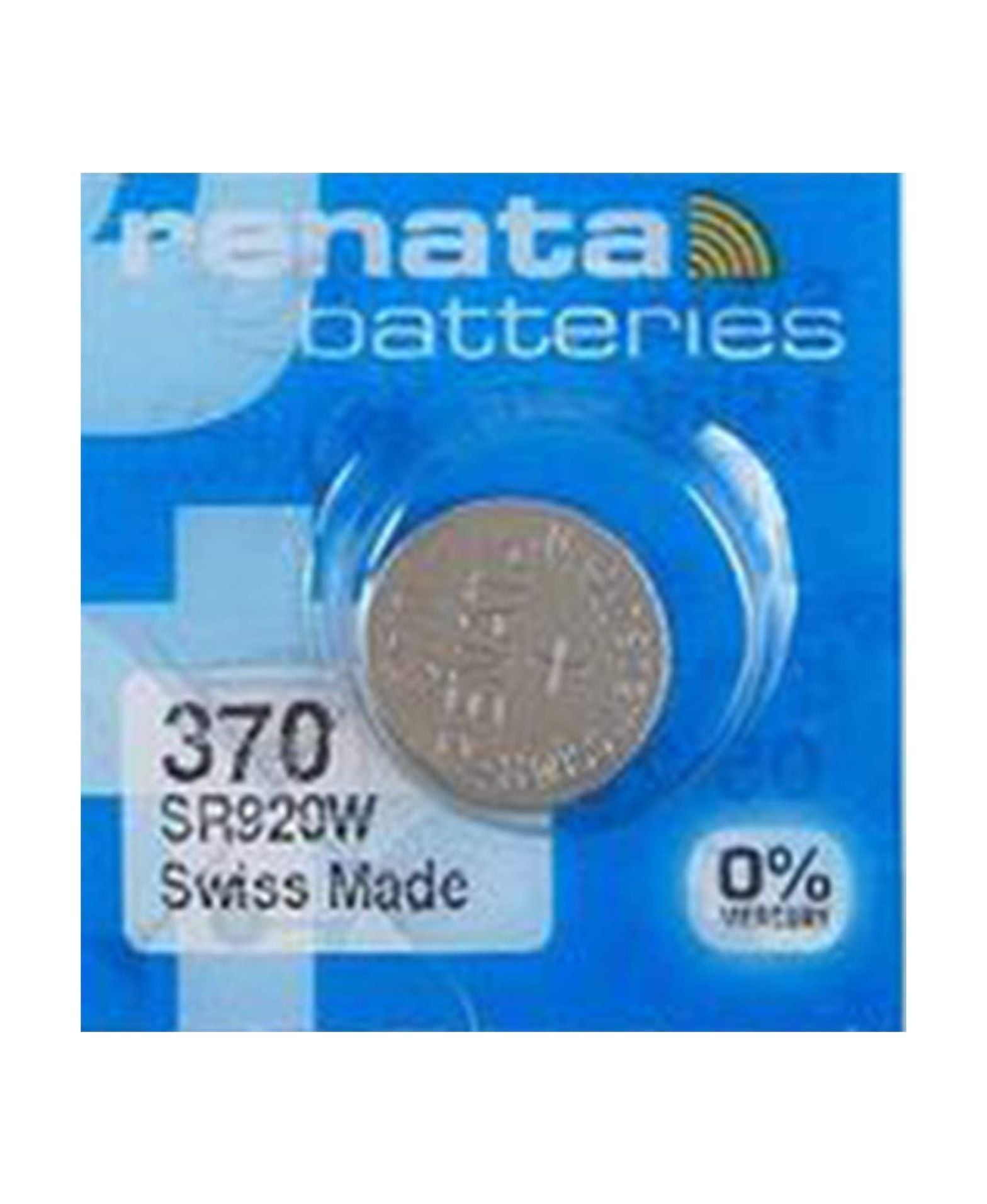 Renata Batteries 370 Watch Battery (5 Pack) - Walmart.com