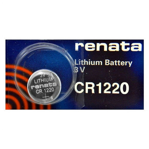 Renata CR1220 3V Lithium Coin Battery - 5 Pack + FREE SHIPPING! - Walmart Business Supplies