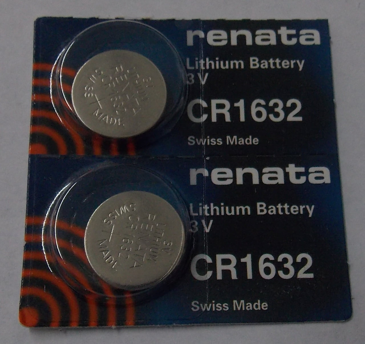 Renata CR1632 3V Lithium Coin Battery - 2 Pack + Free Shipping ...