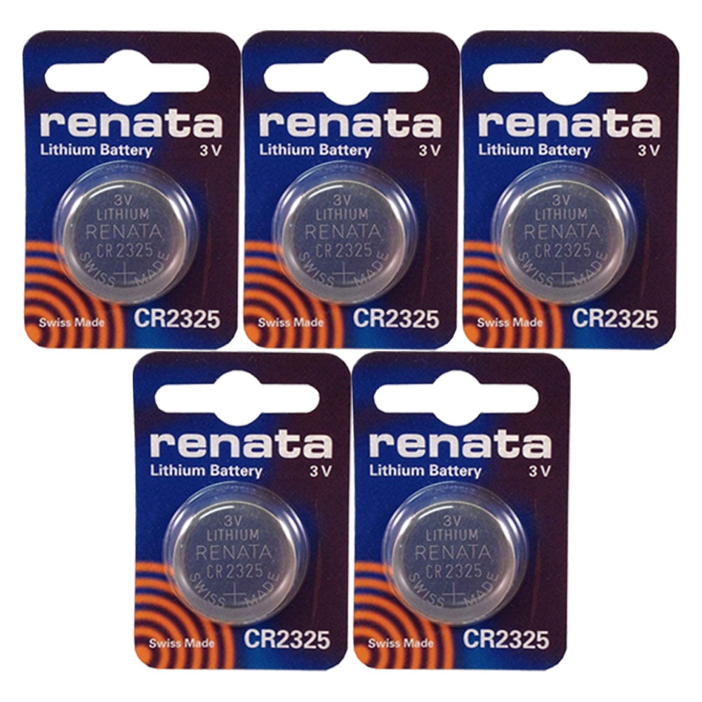 Renata CR2325 Lithium Battery 3V - 5 Pack - Walmart.com