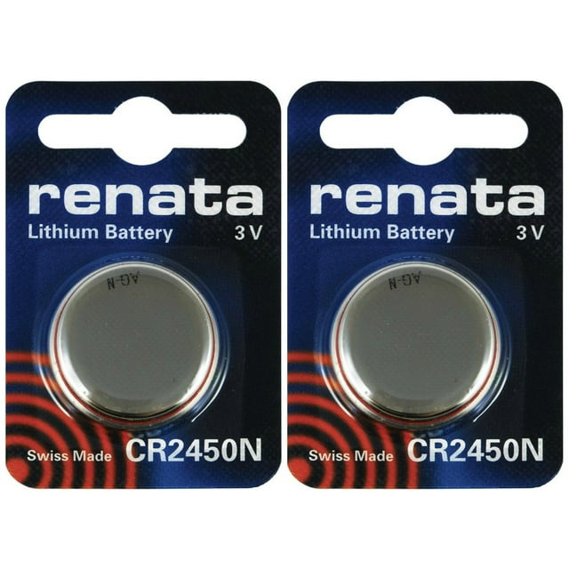 Renata CR2450N 3V Lithium Coin Battery 2 Pack + FREE SHIPPING! - Walmart.com