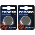 Renata CR2450N 3V Lithium Coin Battery 2 Pack + FREE SHIPPING ...