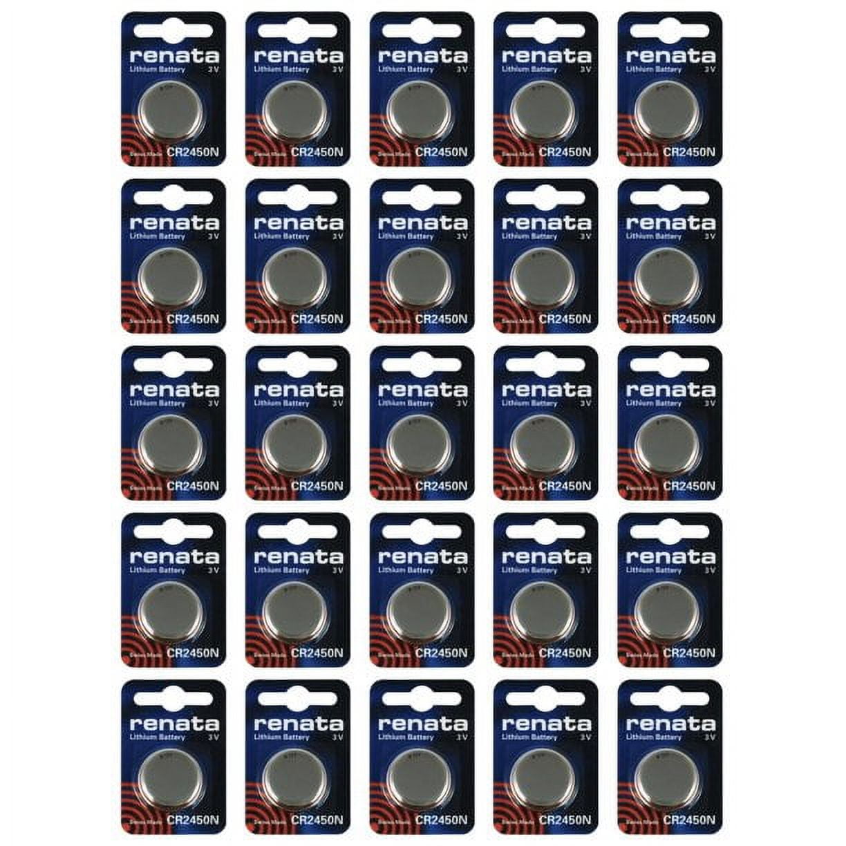 Renata CR2450N 3V Lithium Coin Battery 25 Pack - Walmart.com