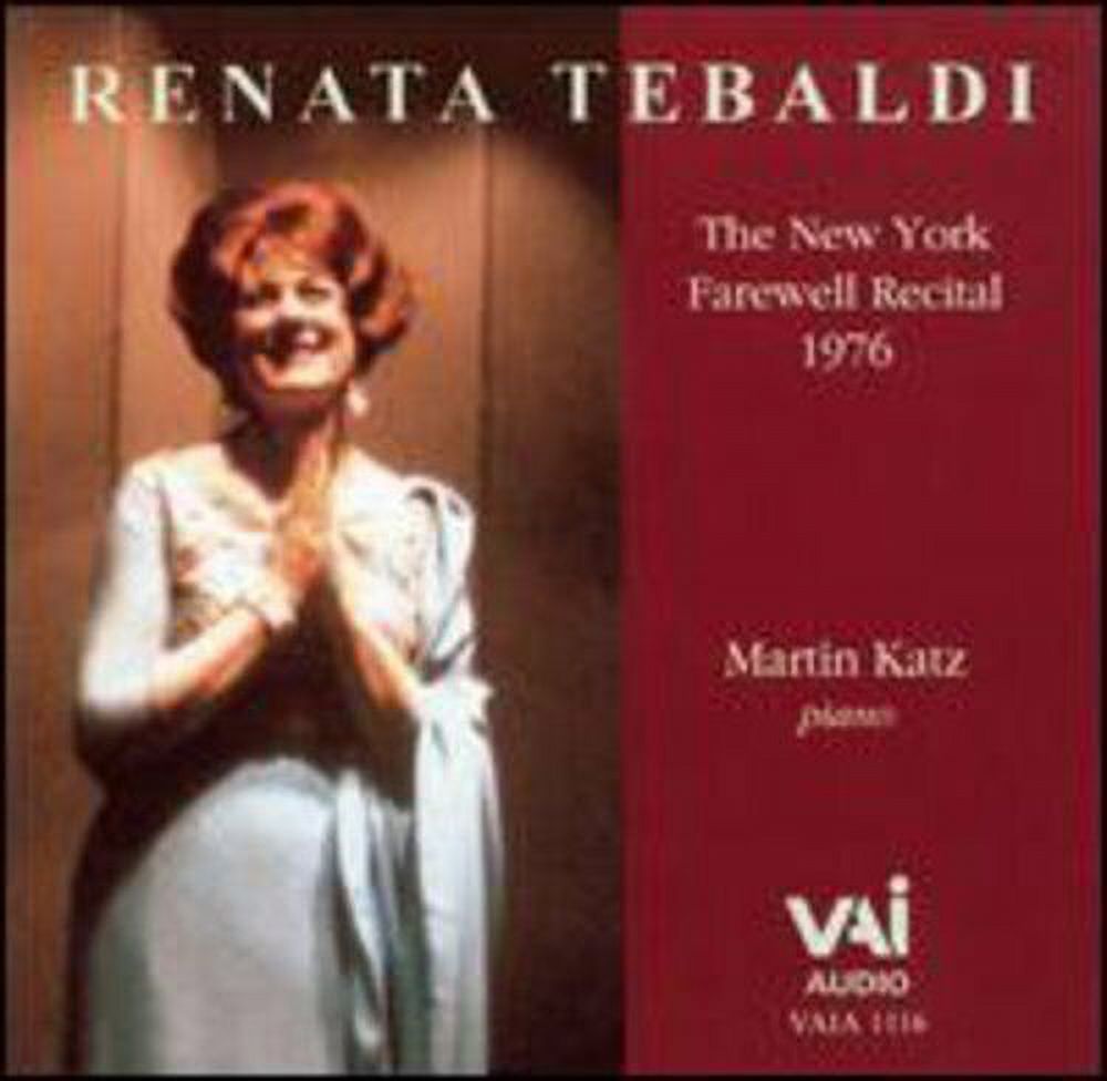 Pre-Owned Renata Tebaldi: NY Farewell Recital 1976 by Tebaldi (CD, 1995 ...