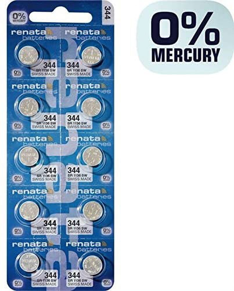 Renata Watch Battery 344 (Package of 20) - Walmart Business Supplies