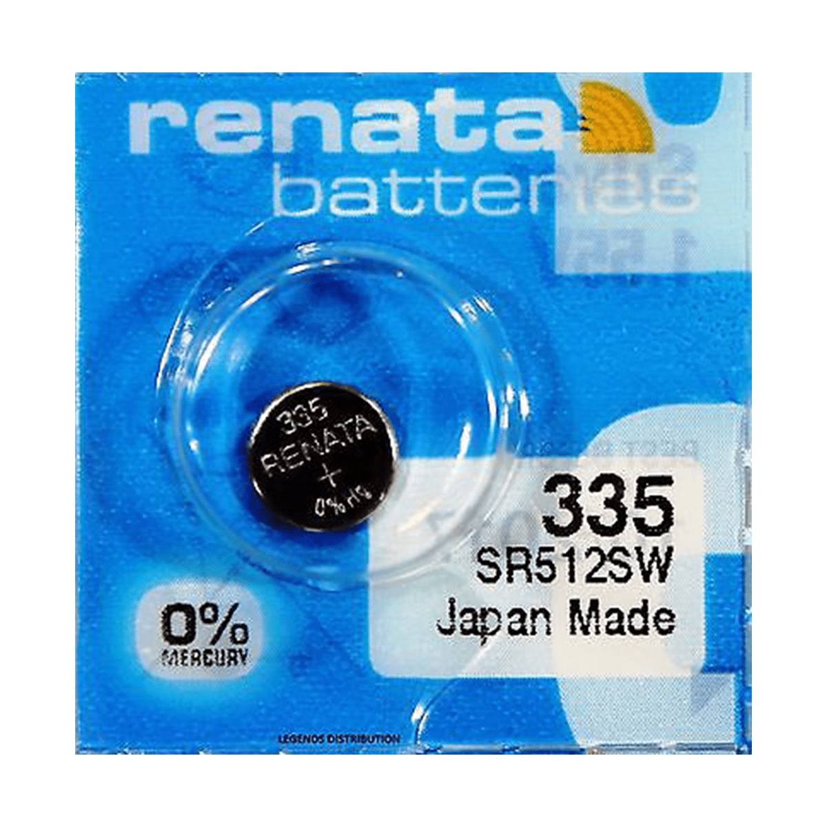 Renata Watch Battery Swiss Made Renata 335 or SR512SW (5 Batteries ...
