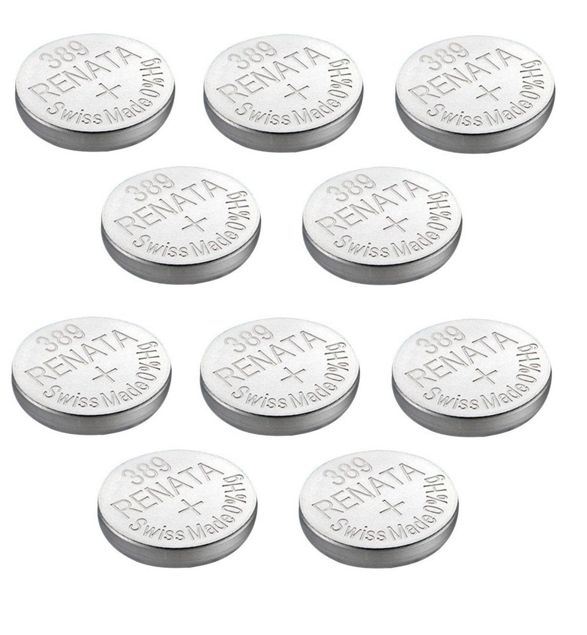 Renata Watch Battery Swiss Made Renata 389 or SR1130SW Or AG10 1.5V (10 ...