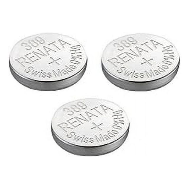 Renata Watch Battery Swiss Made Renata 389 or SR1130SW Or AG10 1.5V (3 ...