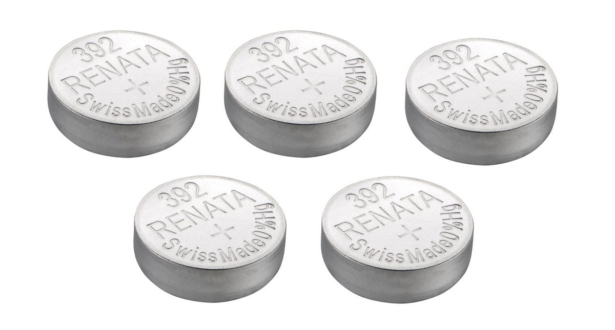 Renata Watch Battery Swiss Made Renata 392 or SR41SW Or AG3 1.5V (5 ...