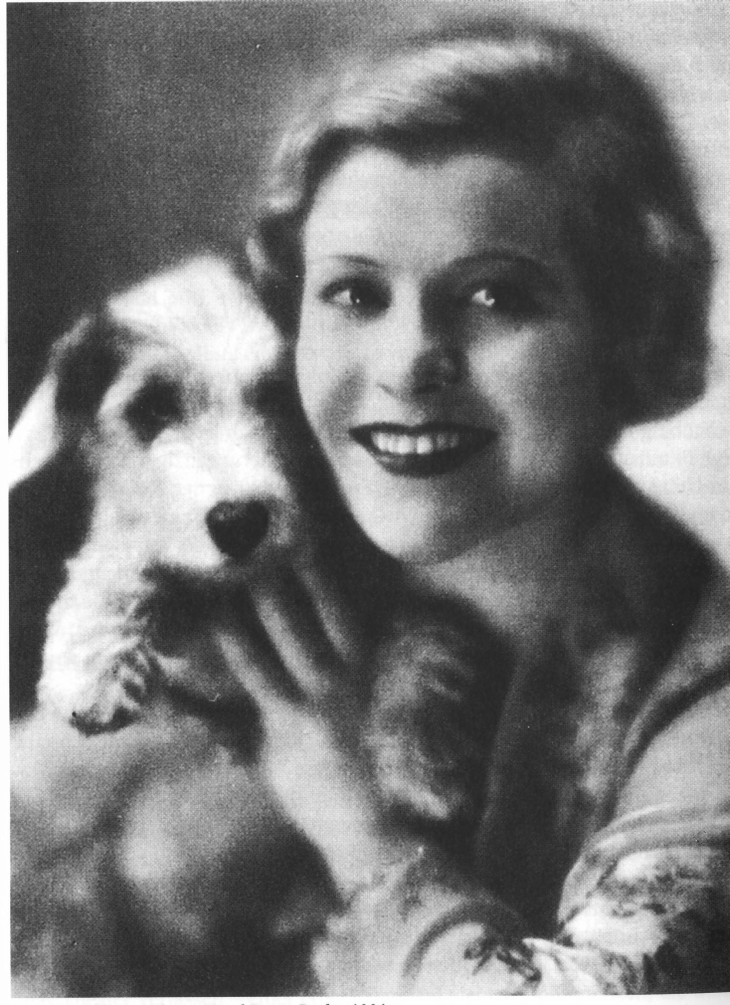 Renate Muller (Aka Renate Mueller) With Her Dog Peter 1931 Photo Print ...