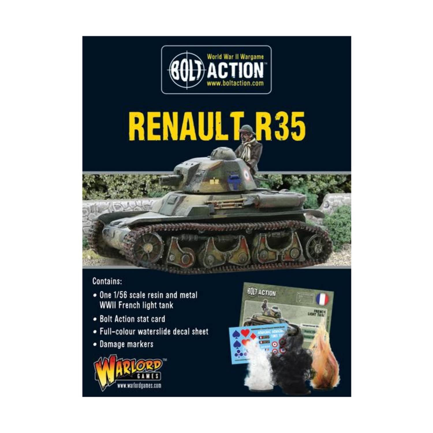 Renault R-35 WWII French Light Tank 28mm… - Walmart.com